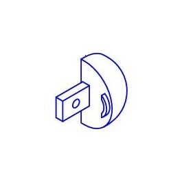 EBT-31 Rigid PVC Wall Guard End Cap