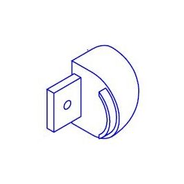 EC-22 Rigid PVC Wall Guard End Cap