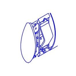 ETC-5C Rigid PVC Wall Guard End Cap