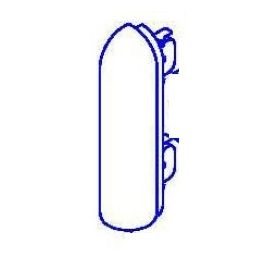 ETC-6C Rigid PVC Wall Guard End Cap